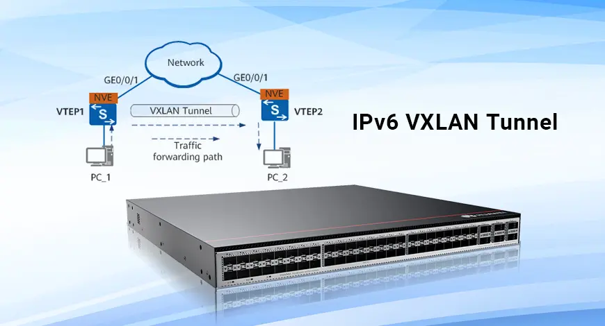 How to Configure an IPv6 VXLAN Tunnel on Huawei S6730-H Series Switch? - Thunder-link.com